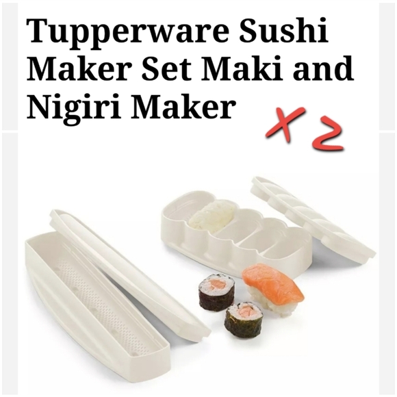 Tupperware | Kitchen | Nwt Tupperware Brand Sushi Maker Double Set 2 ...